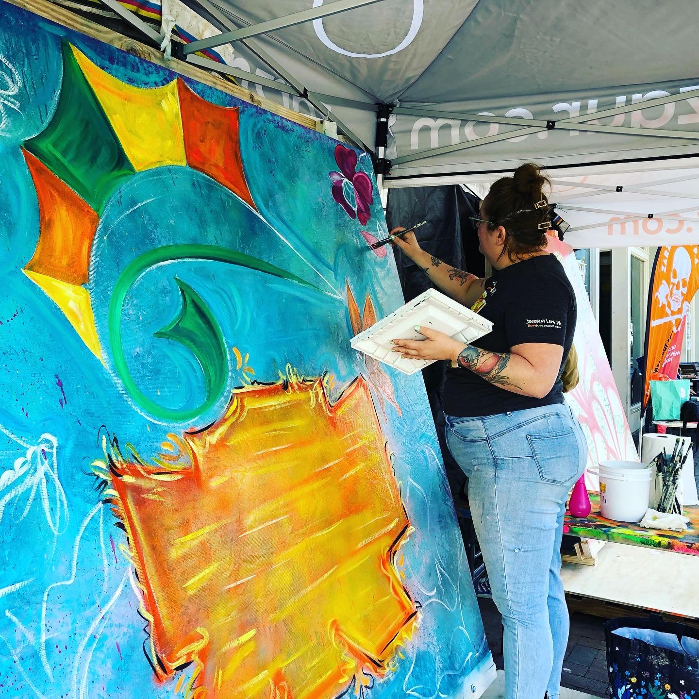 Mural Alley - A Two Day live Painting - Zarzaur Law, P.A.